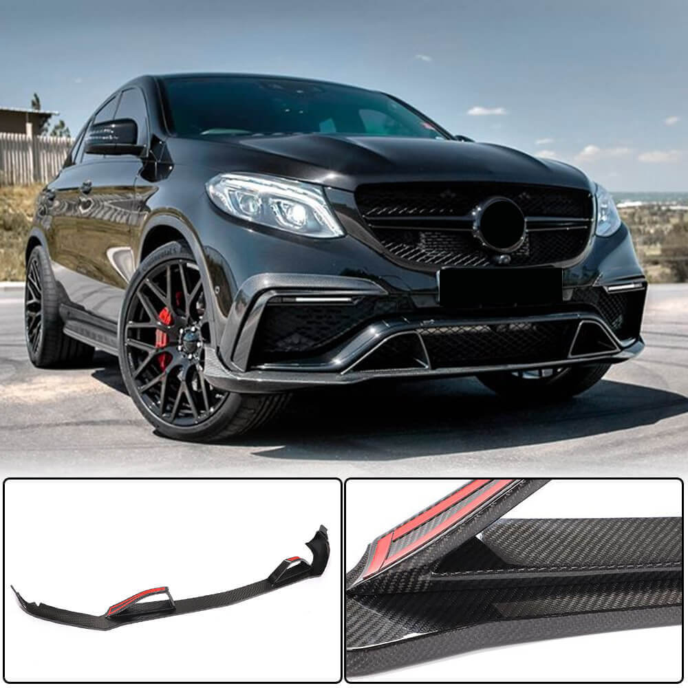 Mercedes Benz C292 GLE63 AMG Carbon Fiber Front Bumper Lip Spoiler