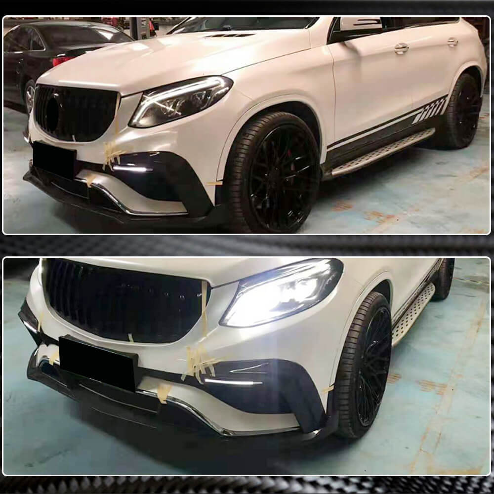 Mercedes Benz C292 GLE63 AMG Carbon Fiber Front Bumper Lip Spoiler