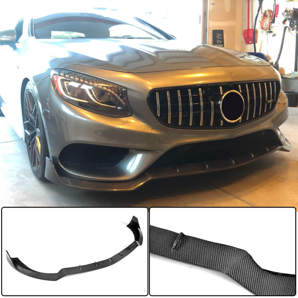 Mercedes Benz W217 C217 S500 S550 Coupe Carbon Fiber Front Lip Spoiler