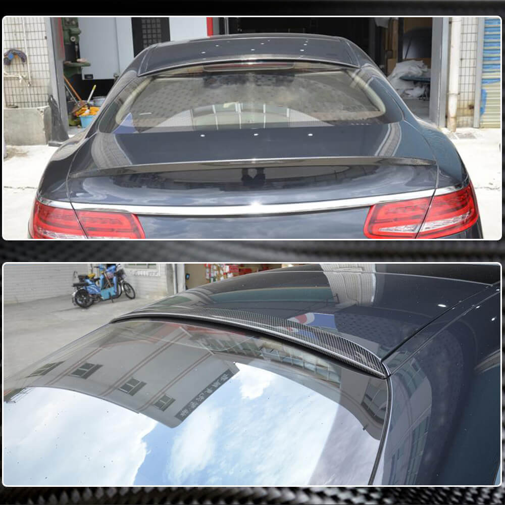 Mercedes Benz C217 S550 S63 S65 Carbon Fiber Rear Roof Window Spoiler