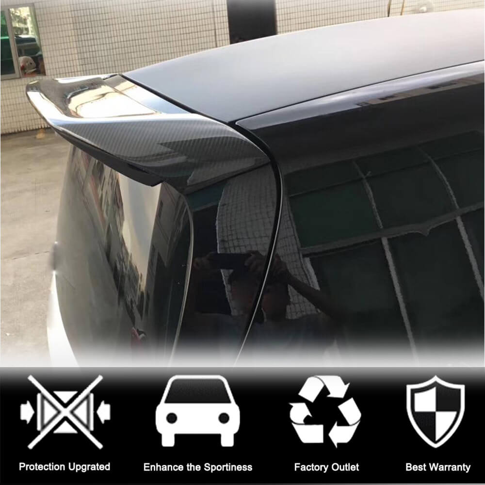 Mercedes Benz Smart Fortwo Carbon Fiber Rear Roof Spoiler Window Lip