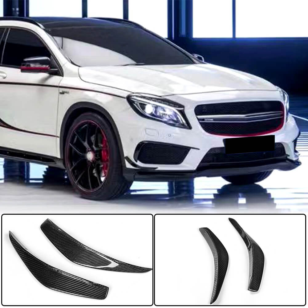 Mercedes Benz W117 C117 GLA45 Carbon Fiber Front Air Fender Vent Fins ...