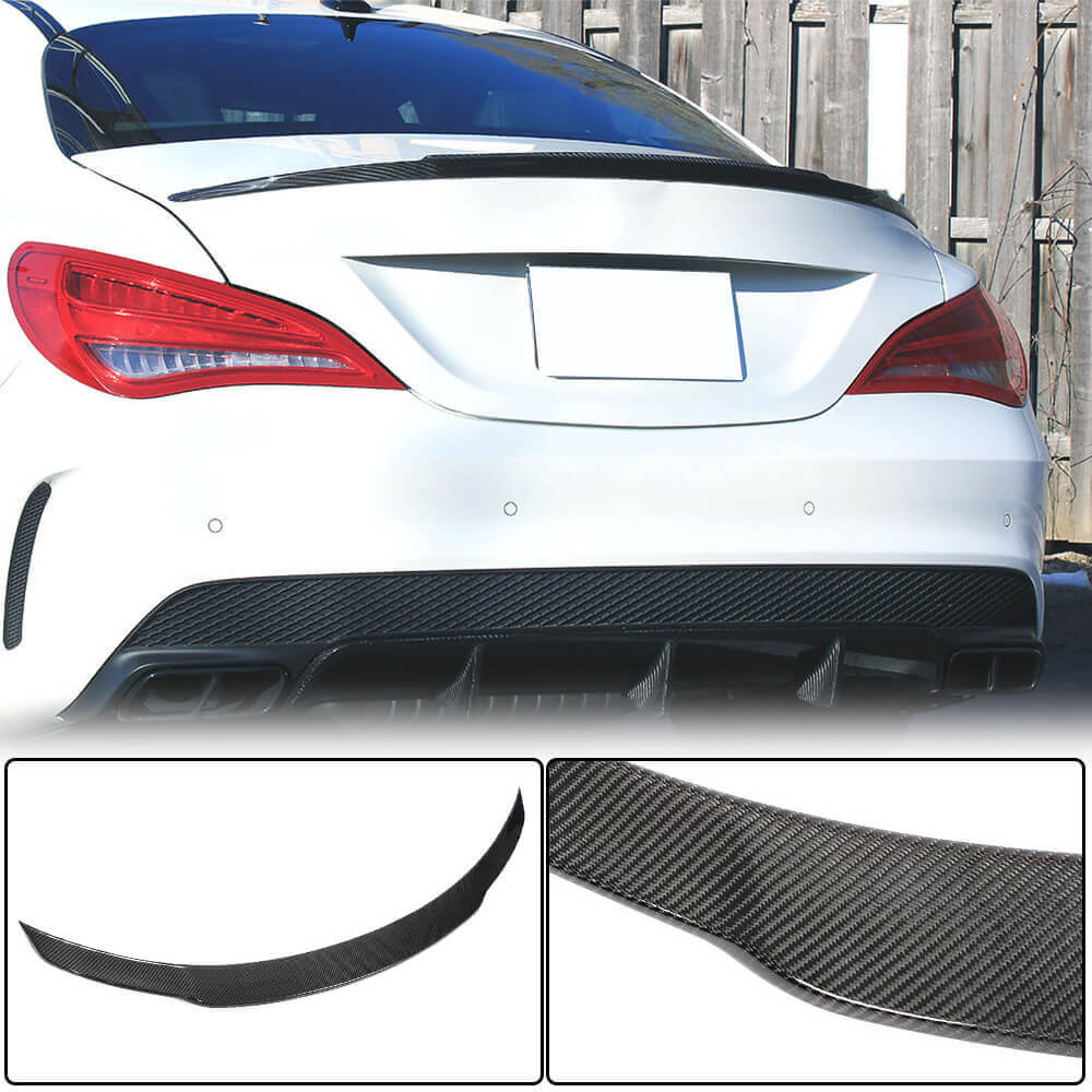 Get Mercedes Benz W117 Rear Trunk Spoiler | Carbon Fiber Part for Benz ...