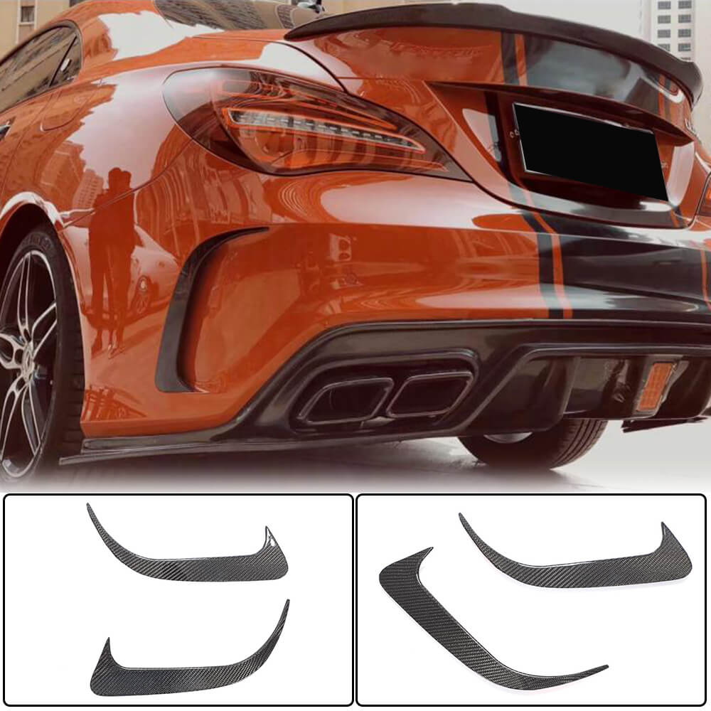 Mercedes Benz W117 C117 CLA200 CLA45 Carbon Fiber Rear Bumper Air Vents ...