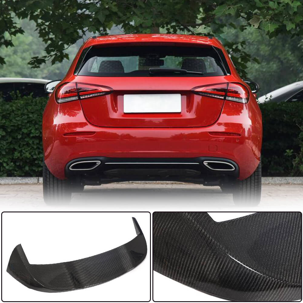 Mercedes Benz W177 A35 Carbon Fiber Rear Roof Spoiler Window Wing Lip