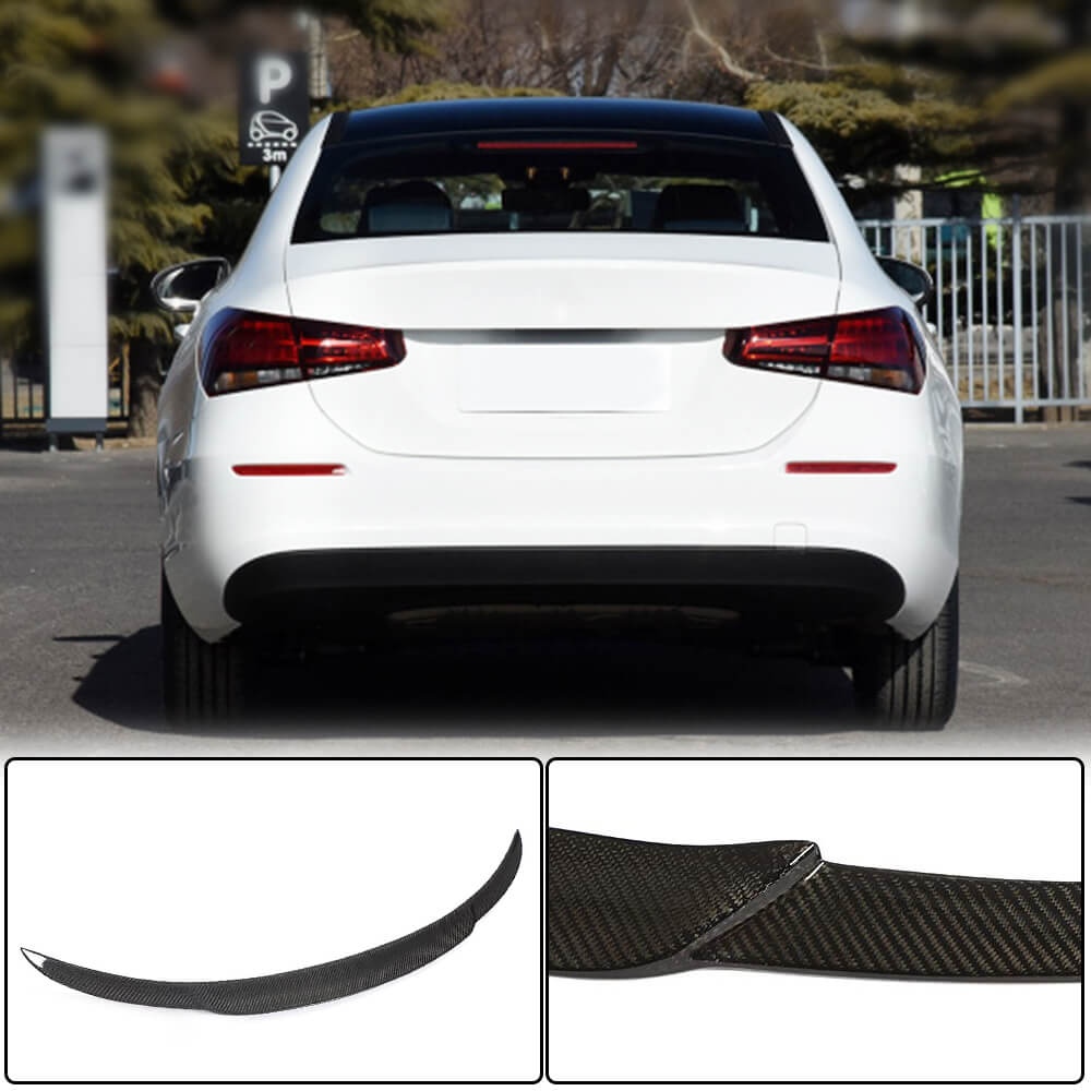 Mercedes Benz W177 V177 A35 Carbon Fiber Rear Spoiler Trunk Wing Lip ...