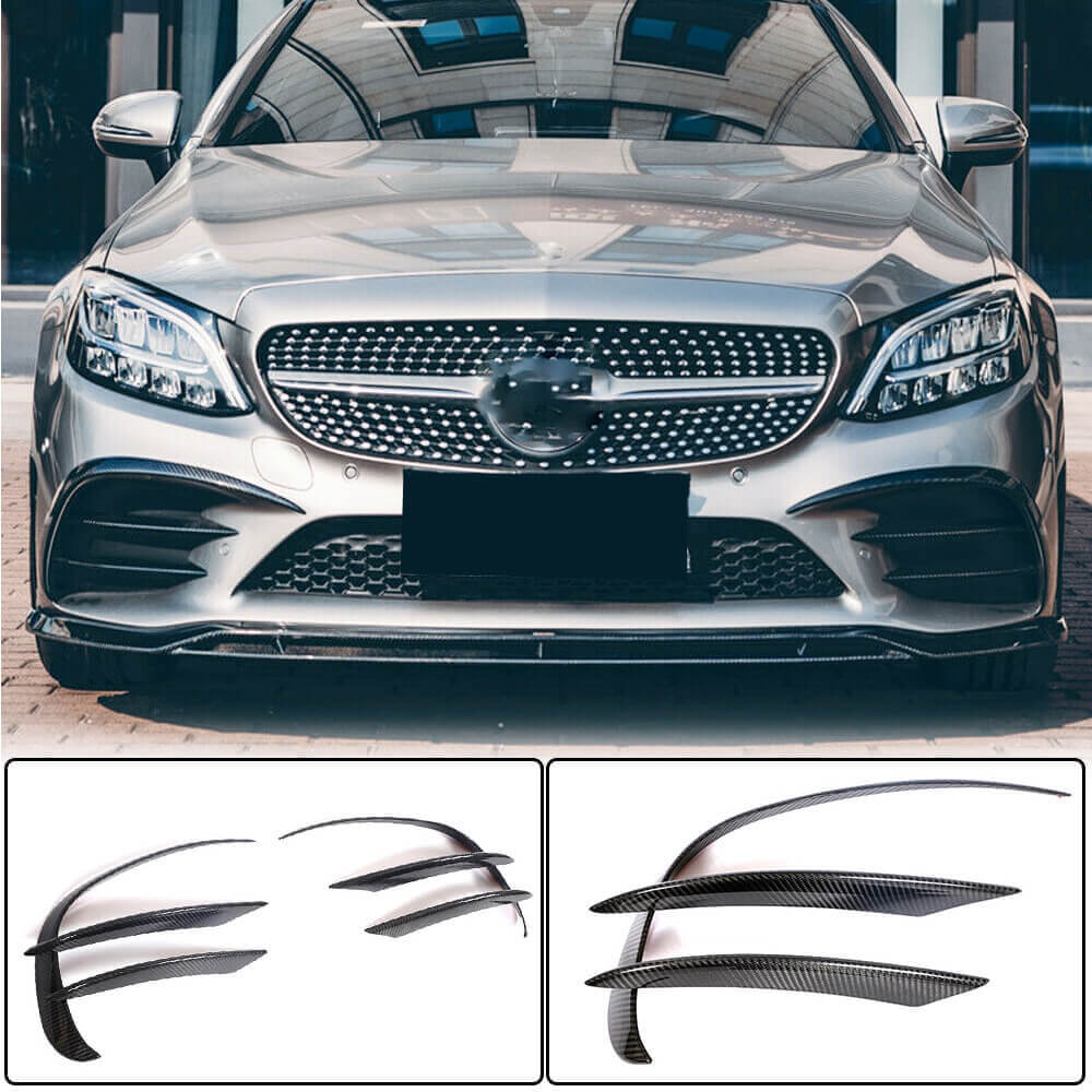 Benz W205 C350 C43 Carbon Fiber Front Bumper Vents