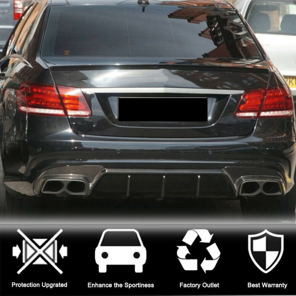 Mercedes Benz E-class W212 E63 AMG Carbon Fiber Rear Bumper Diffuser