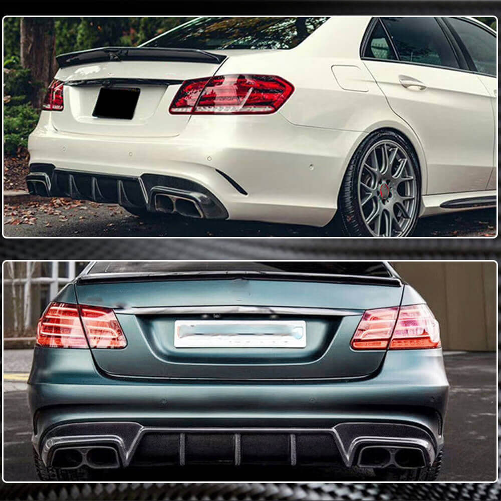 Mercedes Benz E-class W212 E63 AMG Carbon Fiber Rear Bumper Diffuser ...