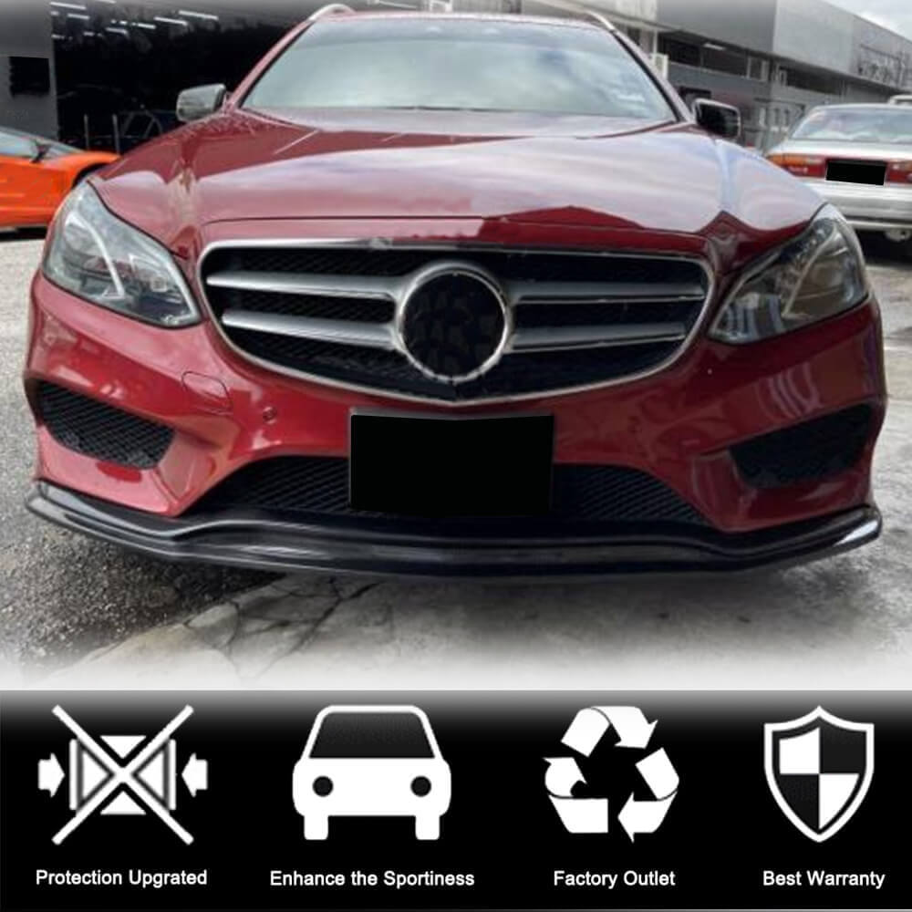 Mercedes Benz W212 E300 E400 E500 E550 Carbon Fiber Front Lip Spoiler