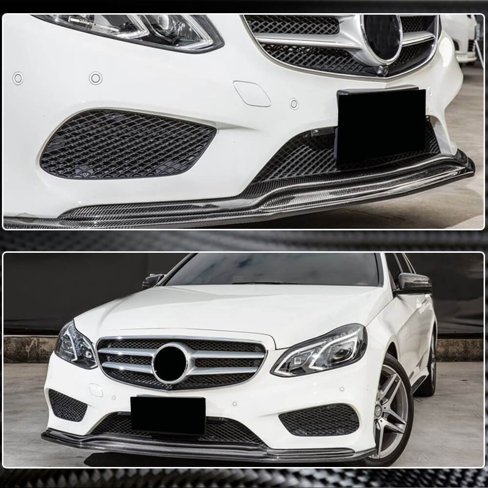 Mercedes Benz W212 E300 E400 E500 E550 Carbon Fiber Front Lip Spoiler