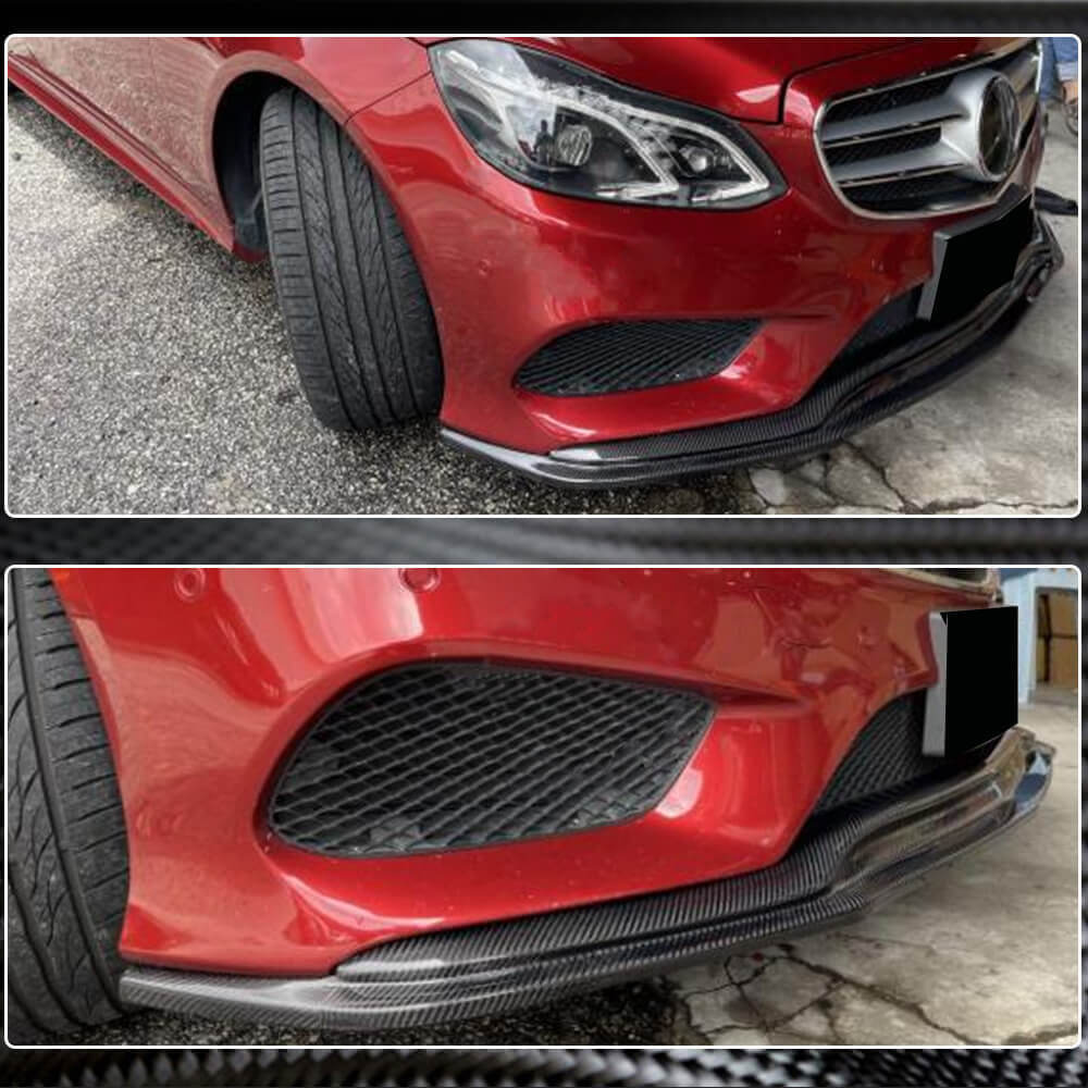 Mercedes Benz W212 E300 E400 E500 E550 Carbon Fiber Front Lip Spoiler
