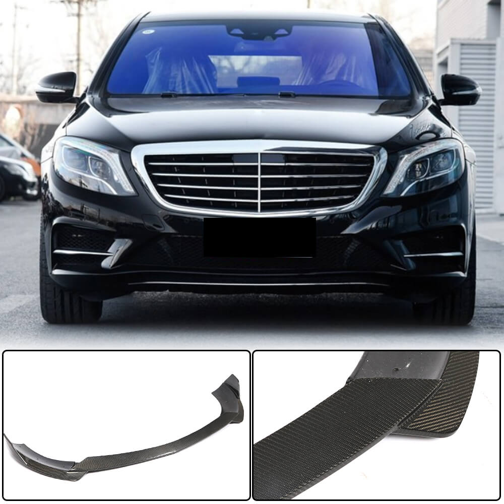 Mercedes Benz W222 S500 Carbon Fiber Front Lip Spoiler | Exterior Mods ...