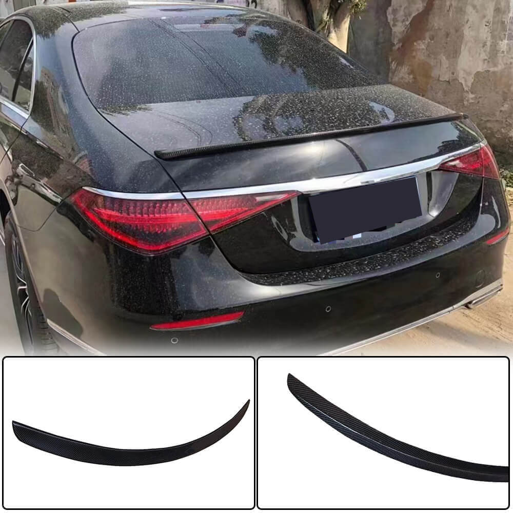 Mercedes Benz W223 S450 S500 Carbon Fiber Rear Trunk Spoiler Wing Lip