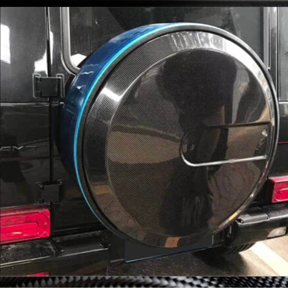 Mercedes Benz W463 G55 G63 G65 Dry Carbon Fiber Spare Wheel Tire Cover