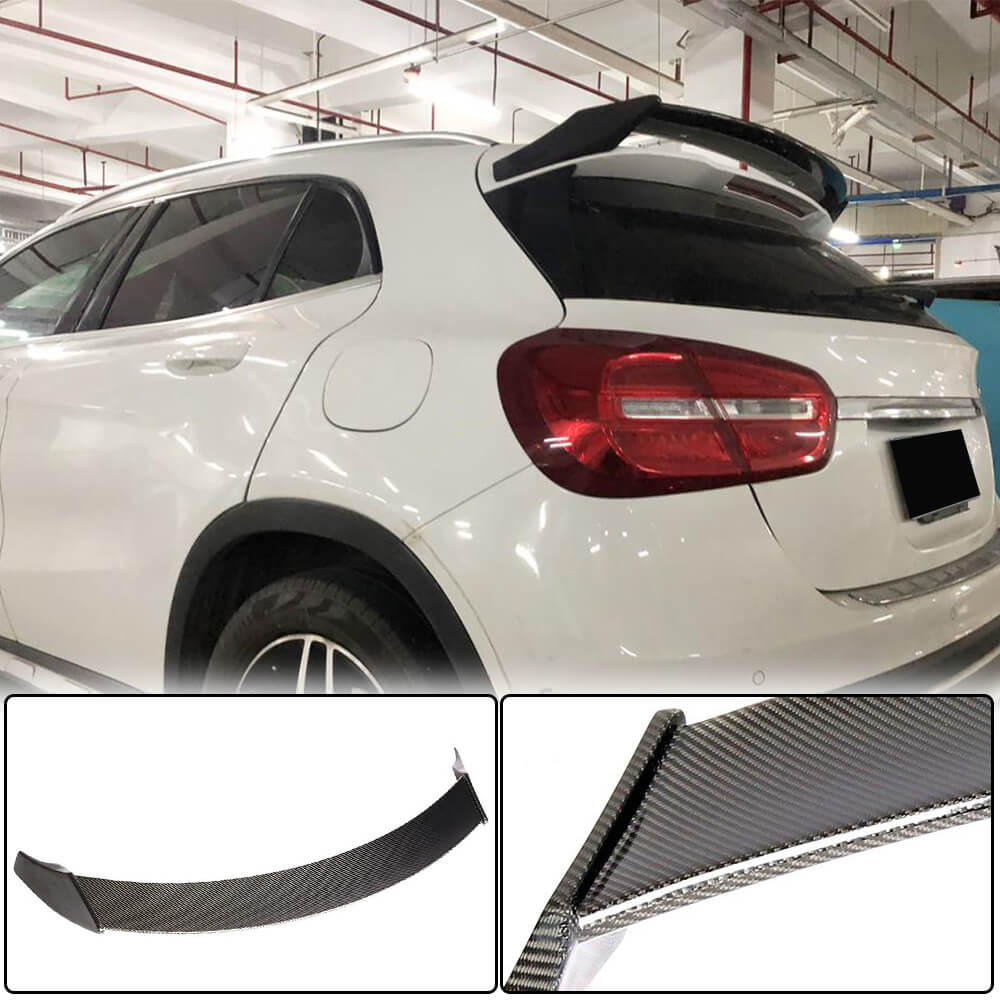 Mercedes Benz X156 GLA45 Carbon Fiber Rear Roof Spoiler & Window Wing