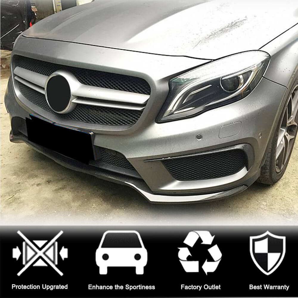 Mercedes Benz X156 GLA45 Carbon Fiber Front Lip Spoiler | Exterior Mods