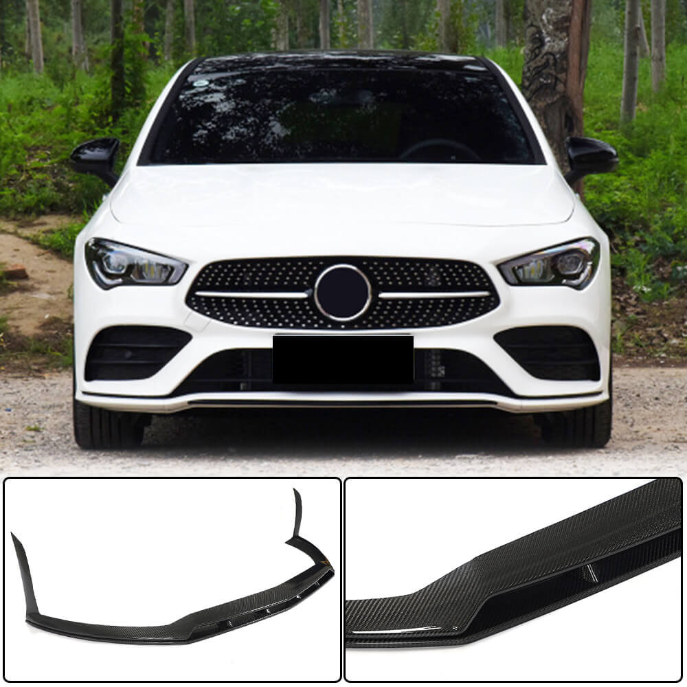 Mercedes Benz W118 C118 CLA35 Carbon fiber Front Bumper Lip Spoiler