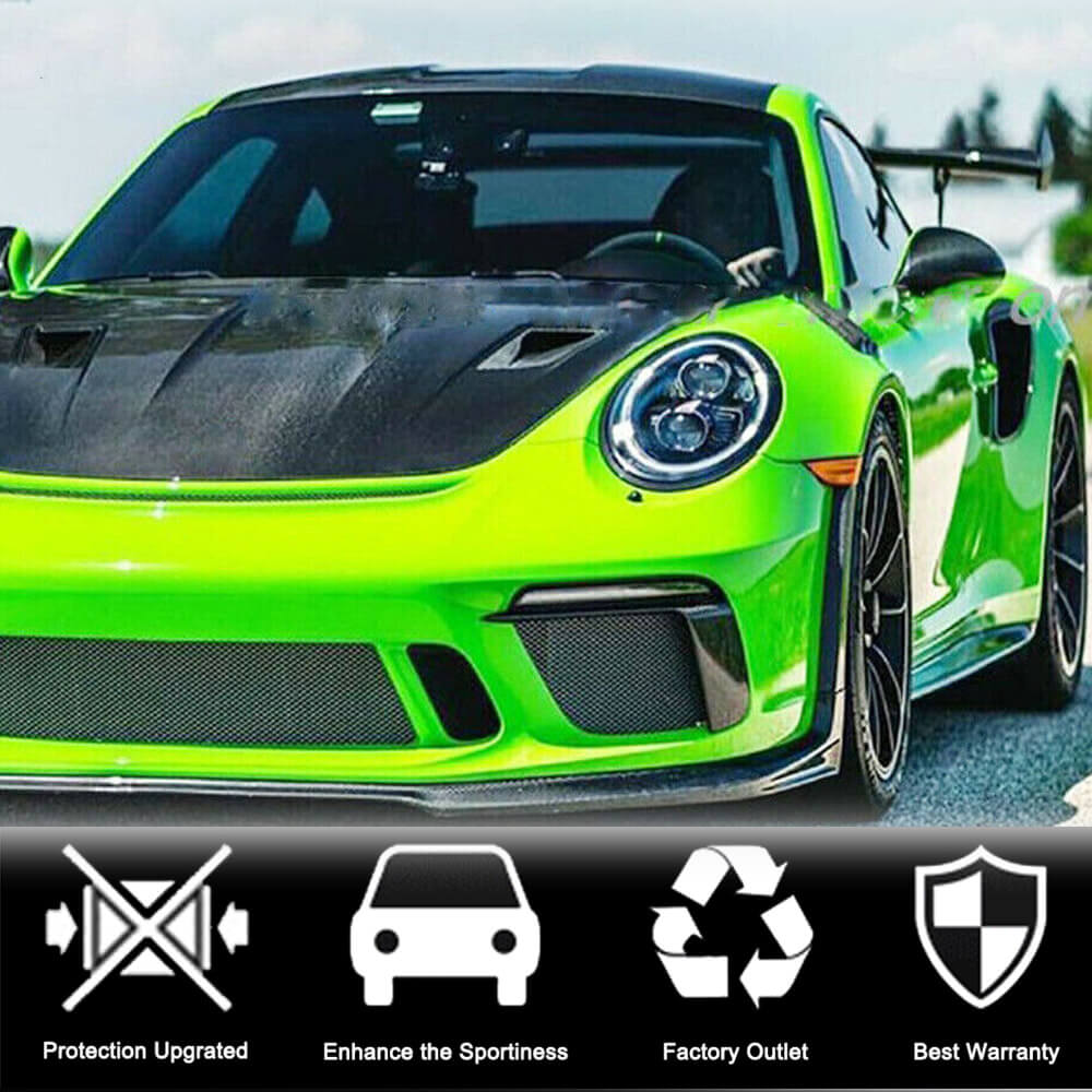 Porsche 911 991 GT3 RS Carbon Fiber Front Bumper Air Fender Vent Trims