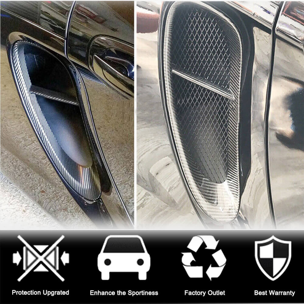 Porsche 981 Boxster Carbon Fiber Side Air Intake Grill Fender Vents