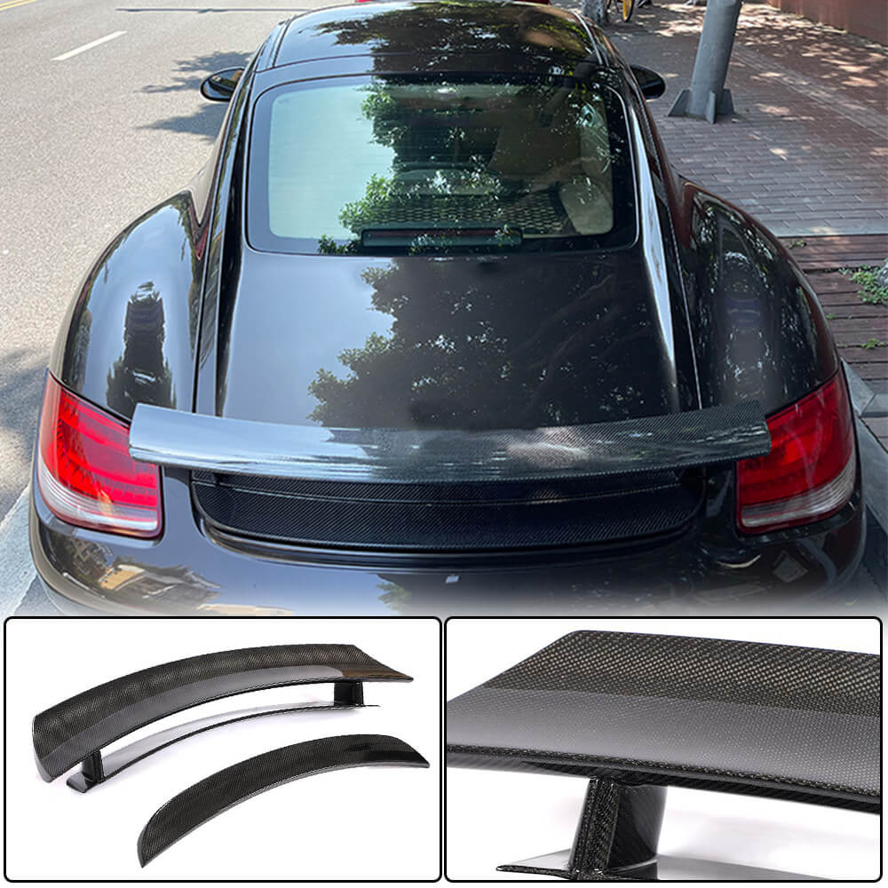 Porsche 987 Cayman Carbon Fiber Rear Trunk Spoiler | Exterior Mods