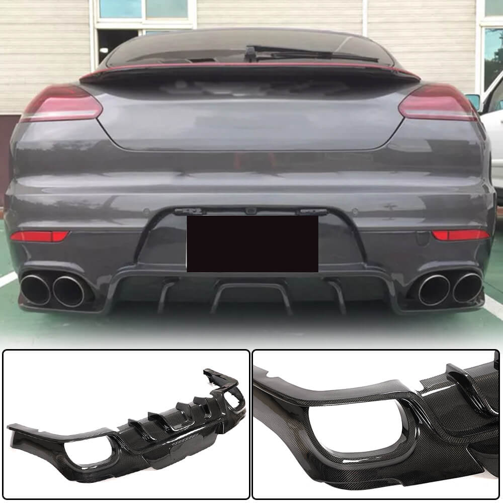 Porsche Panamera 970 Carbon Fiber Rear Bumper Diffuser | Exterior Mods ...