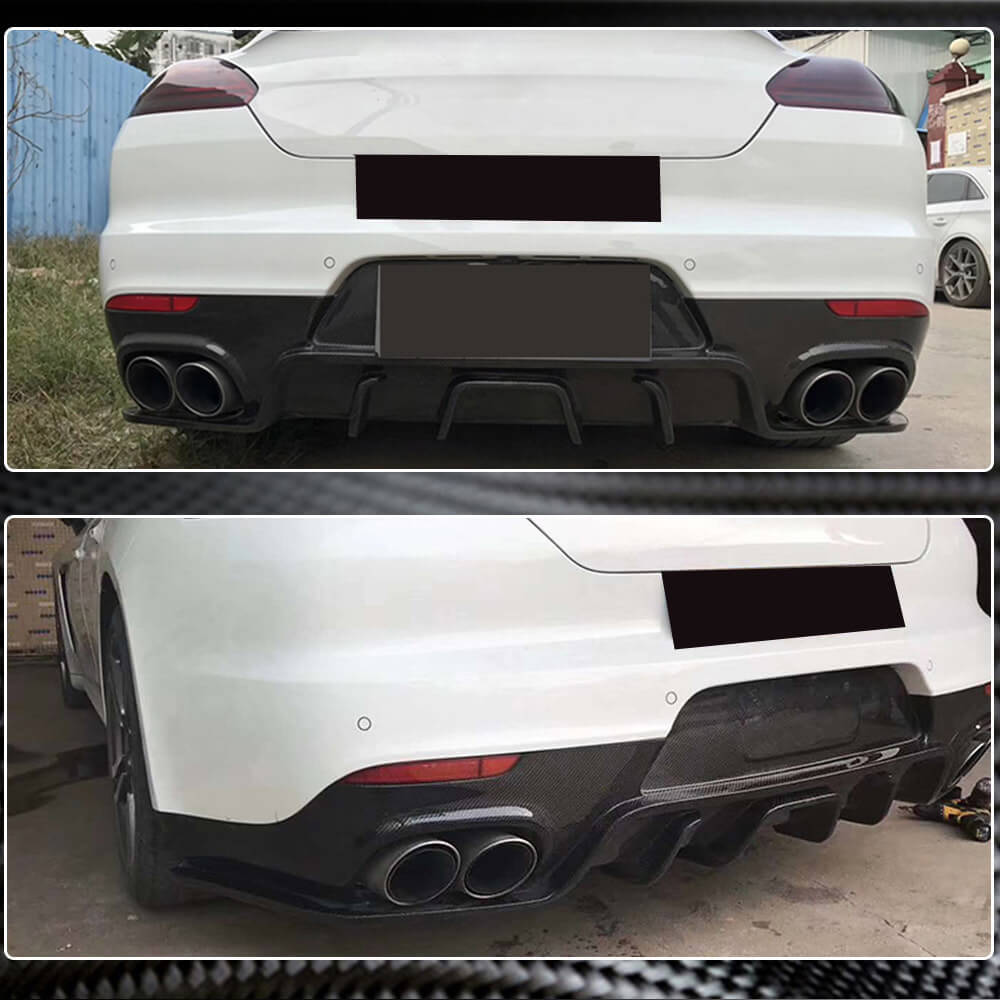 Porsche Panamera 970 Carbon Fiber Rear Bumper Diffuser | Exterior Mods ...