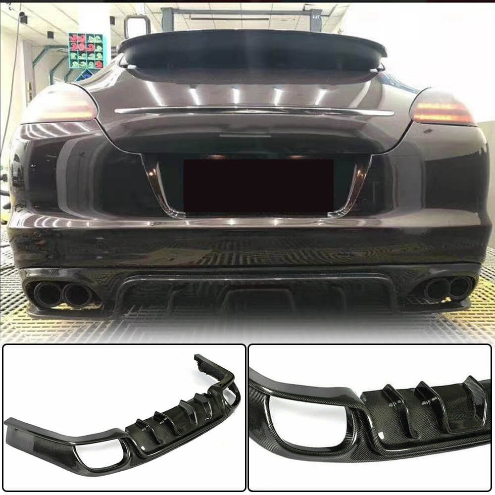 Porsche Panamera 970 Pre-facelift Carbon Fiber Rear Bumper Diffuser Lip