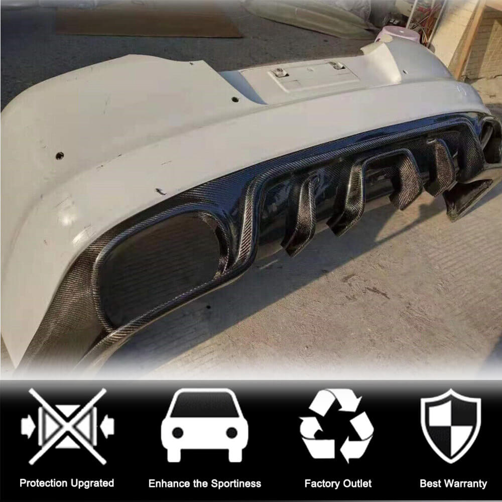 Porsche Panamera 970 Pre-facelift Carbon Fiber Rear Bumper Diffuser Lip ...