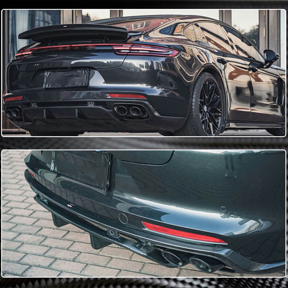 Porsche Panamera 971 Carbon Fiber Rear Bumper Diffuser | Exterior Mods ...