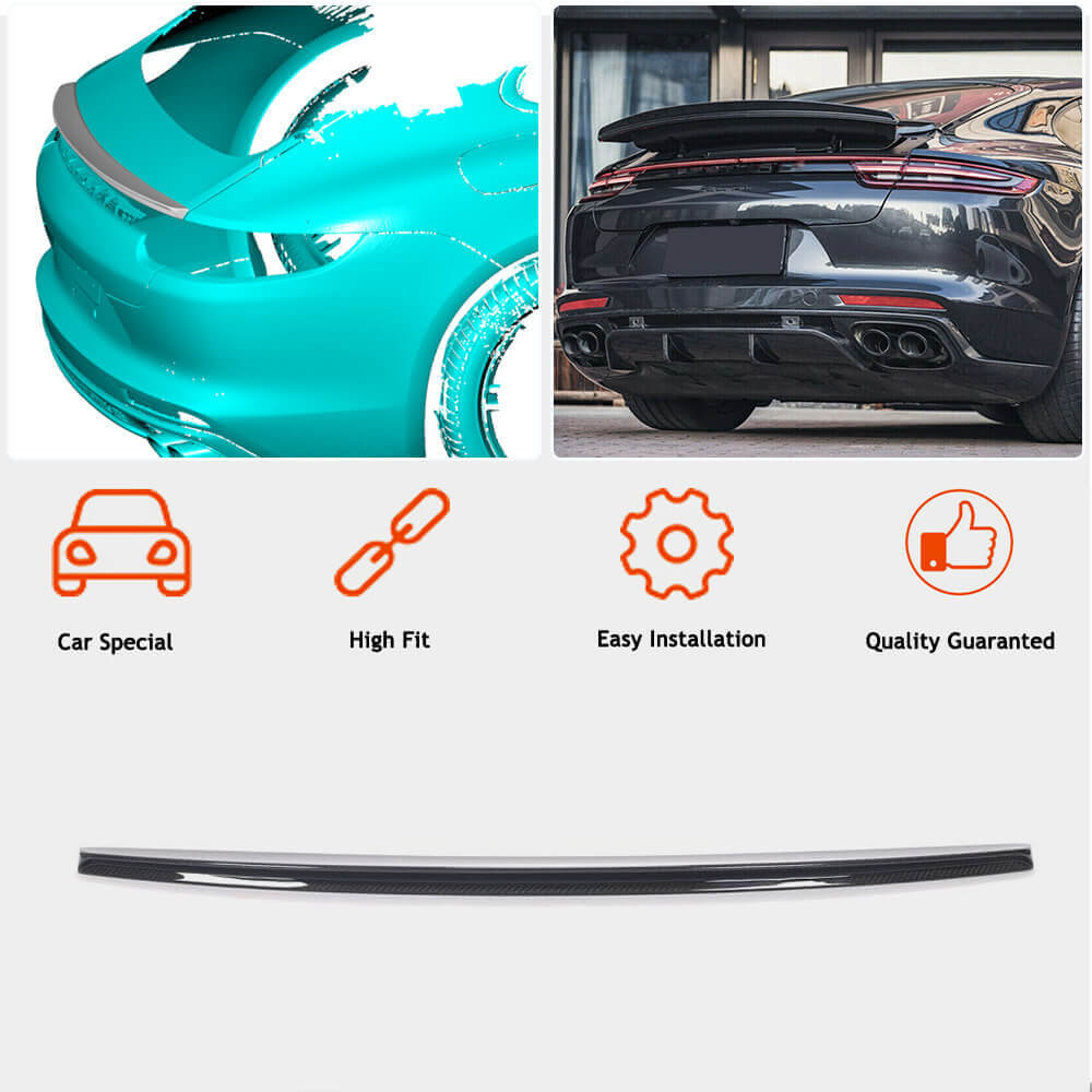 Porsche Panamera 971 2017-2021 Rear Trunk Spoiler Dry Carbon fiber ...