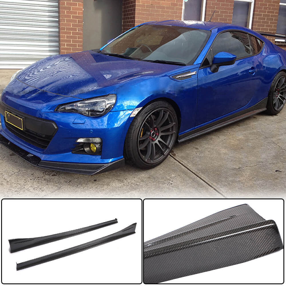 Subaru BRZ Toyota 86 Carbon Fiber Side Skirts Extension | Exterior Mods