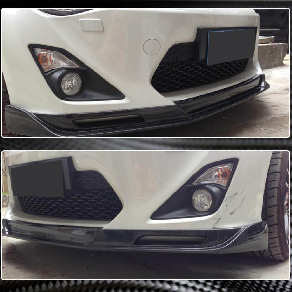Subaru BRZ GT86 FR-S Carbon Fiber Front Bumper Lip Spoiler & Splitter
