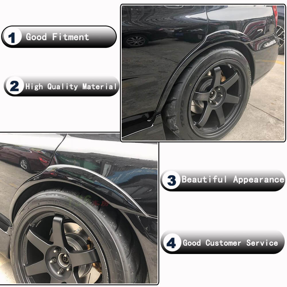 Subaru Impreza WRX-STI Black Wheel Arch Flares | Exterior Accessories