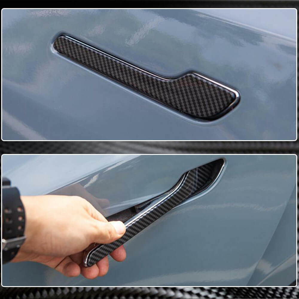 Tesla Model 3 Dry Carbon Fiber Door Handle Cover | Exterior Accessories