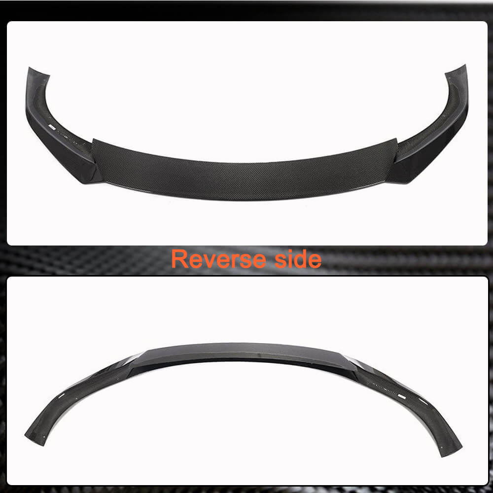 Tesla Model S Carbon Fiber Front Bumper Lip | Custom, Top Fit