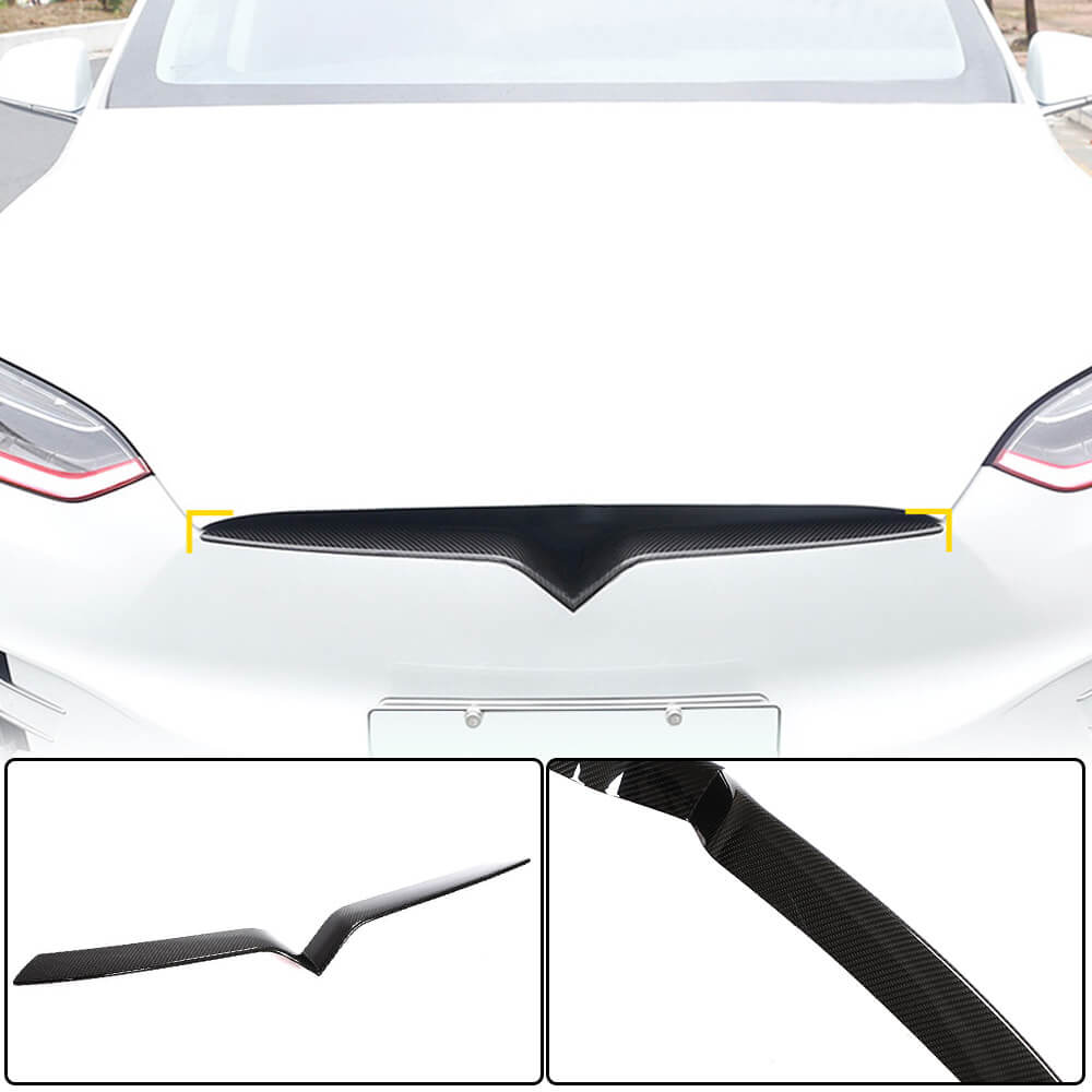 Tesla Model X Carbon Fiber Front Grille Frame | Custom Tesla Accessory