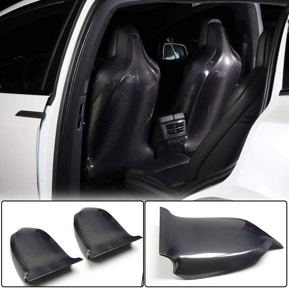 Tesla Model X Carbon Fiber Seat Back Cover | Exterior Mods, Factory