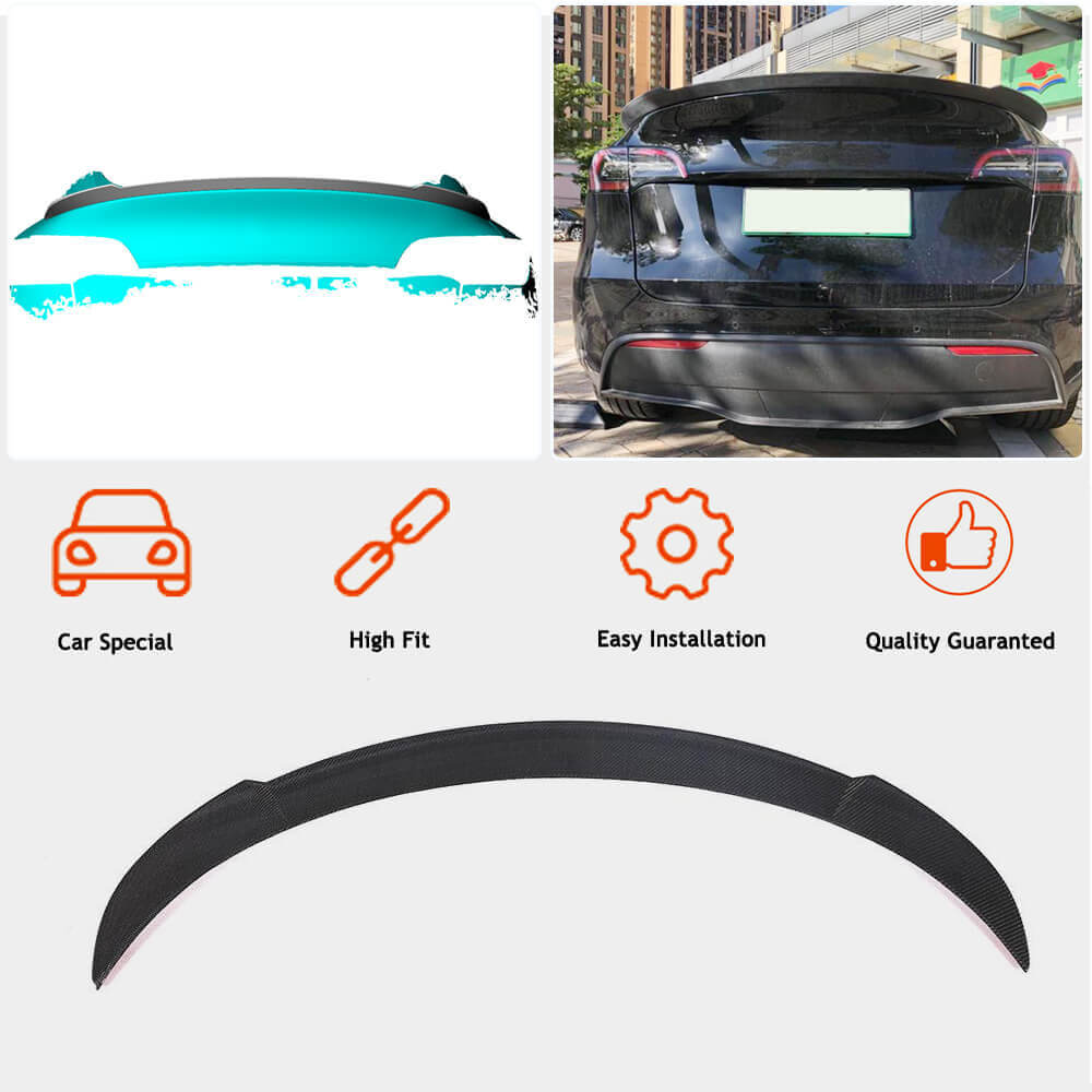 Tesla Model Y Carbon Fiber Spoiler & Wing | CS Style