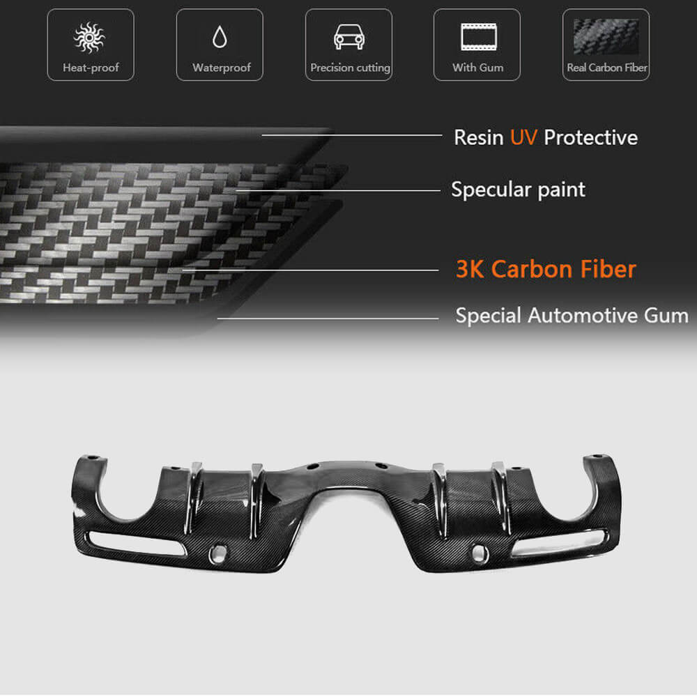 Toyota GR Supra J29 MK5 A90 A91 2019-2023 Rear Bumper Diffuser Carbon ...