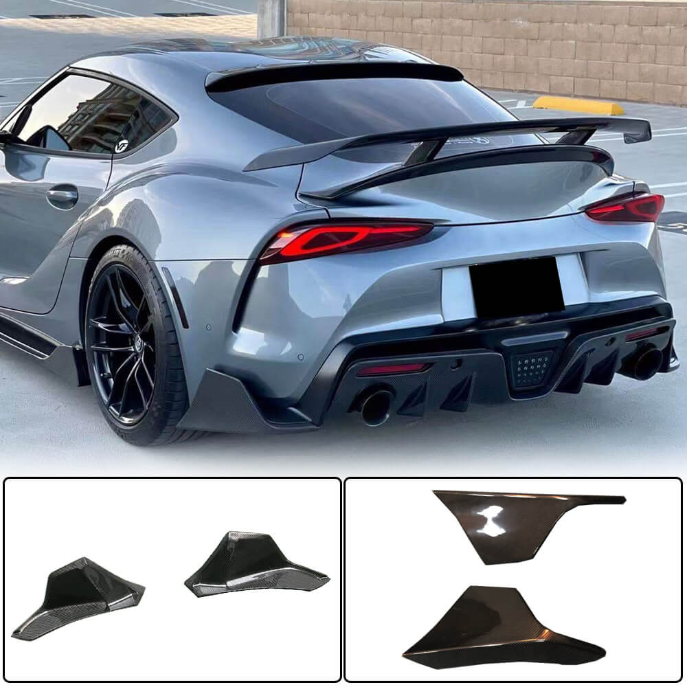 Toyota GR Supra A90 A91 Carbon Fiber Rear Bumper Diffuser Valance Lip ...