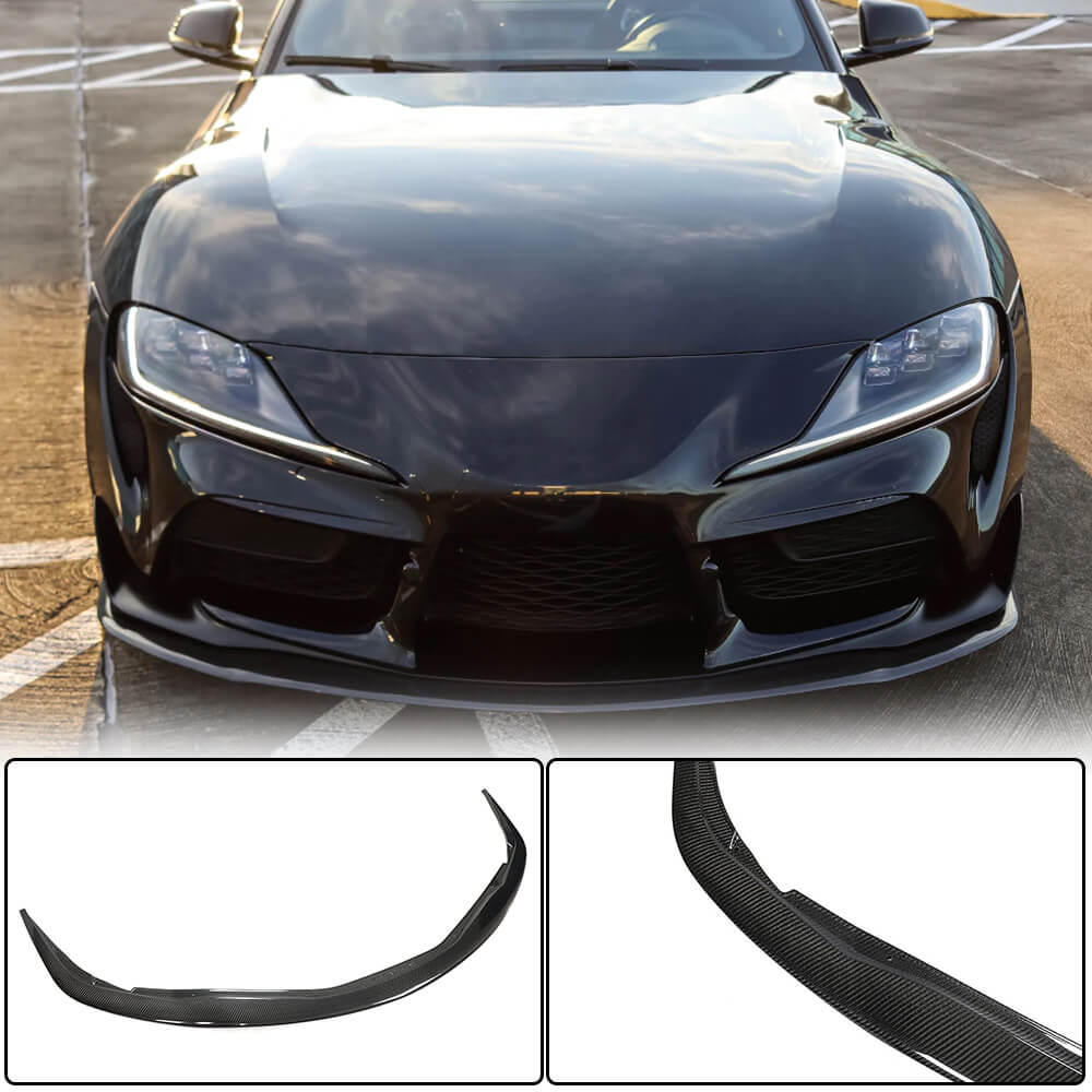 Toyota GR Supra A90 Carbon Fiber Front Lip Spoiler | Exterior Mods