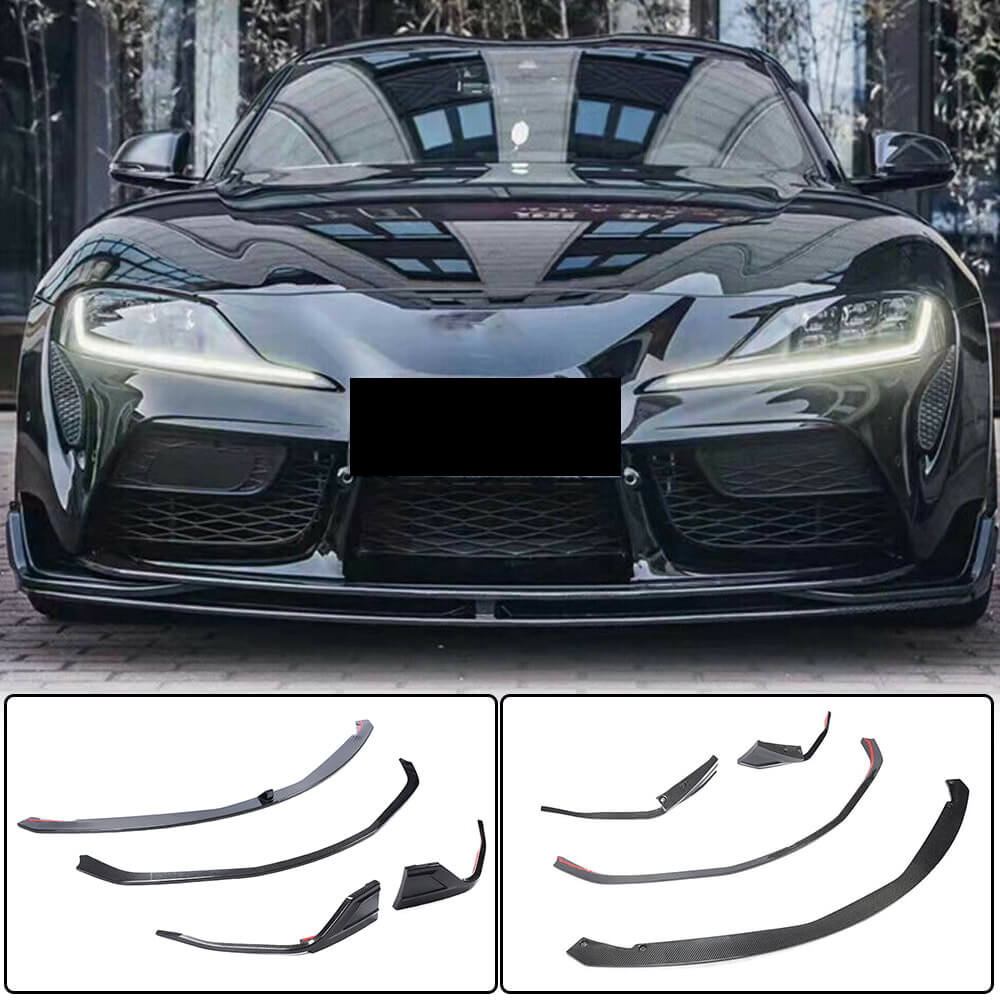 Toyota GR Supra J29 A90 Carbon Fiber Front Bumper Lip Spoiler Splitter ...