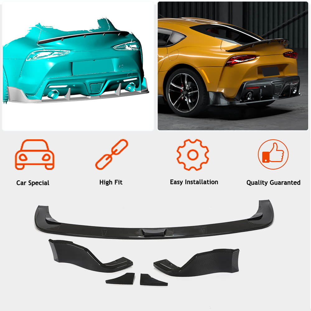 Toyota GR Supra J29 Carbon Fiber Rear Bumper Diffuser Valance Lip