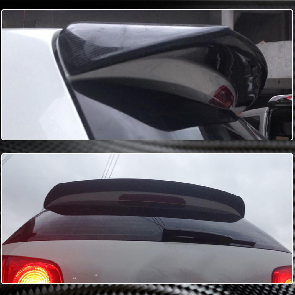 Volkswagen Golf 6 MK6 Carbon Fiber Rear Roof Spoiler Window Wing Lip