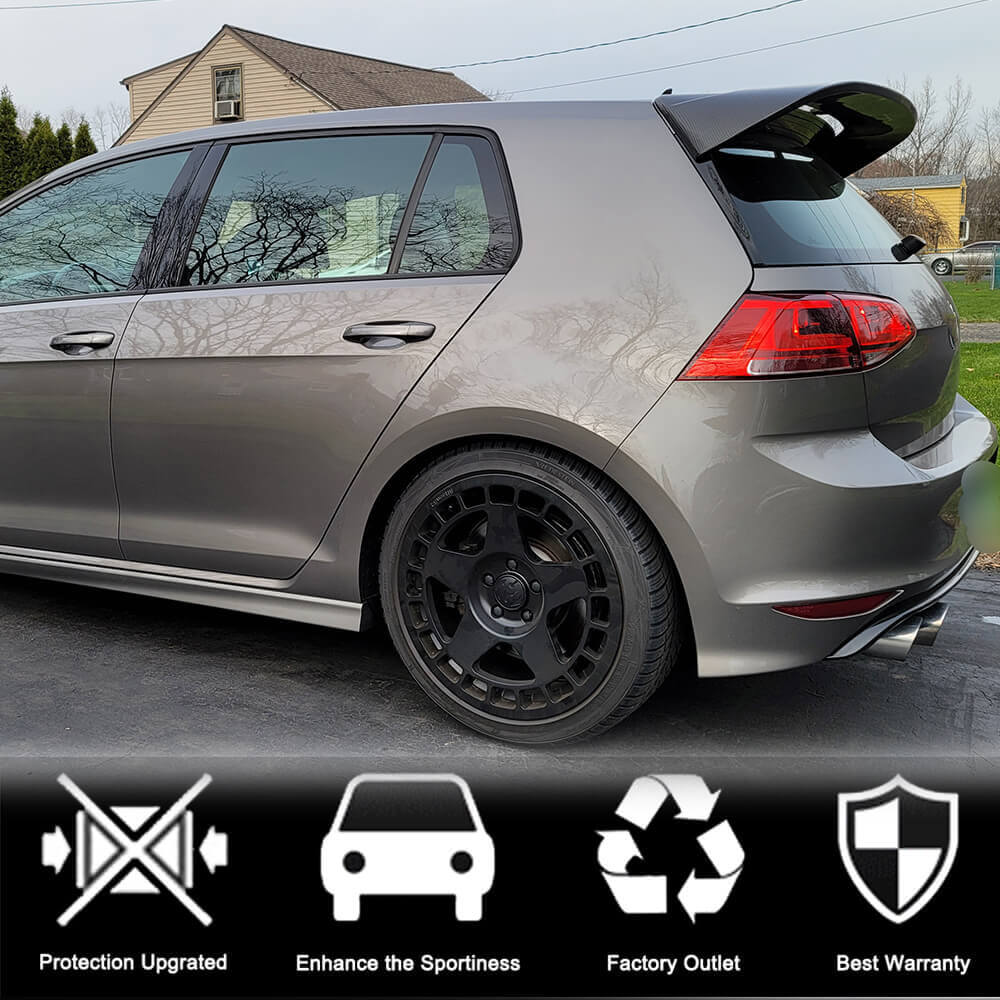 Volkswagen Golf 7 MK7 GTI R Carbon Fiber Rear Roof Spoiler Window Wing ...