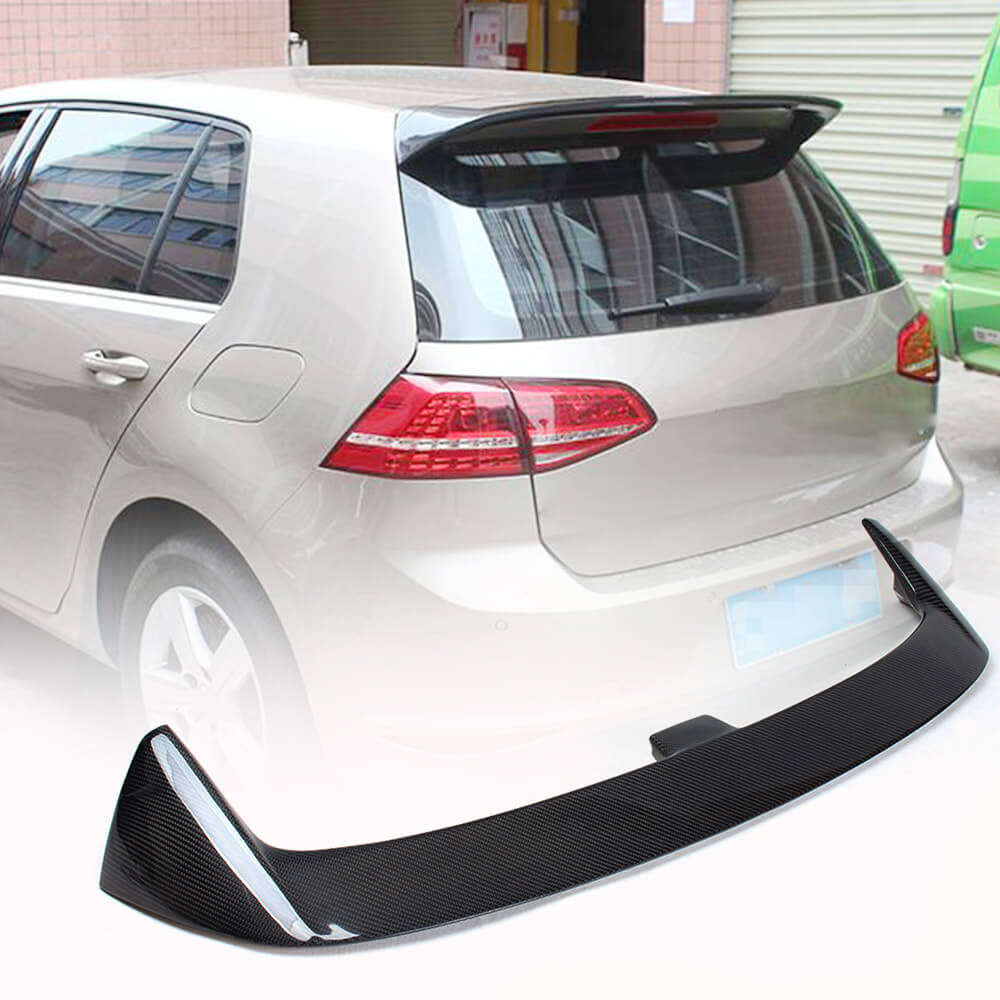 Volkswagen Golf MK7 7.5 Carbon Fiber Rear Roof Spoiler Window Wing Lip