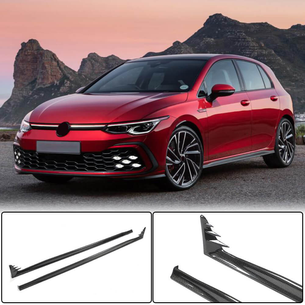Volkswagen Golf 7 MK7 GTI Rline Carbon Fiber Side Skirts | Custom Mods ...